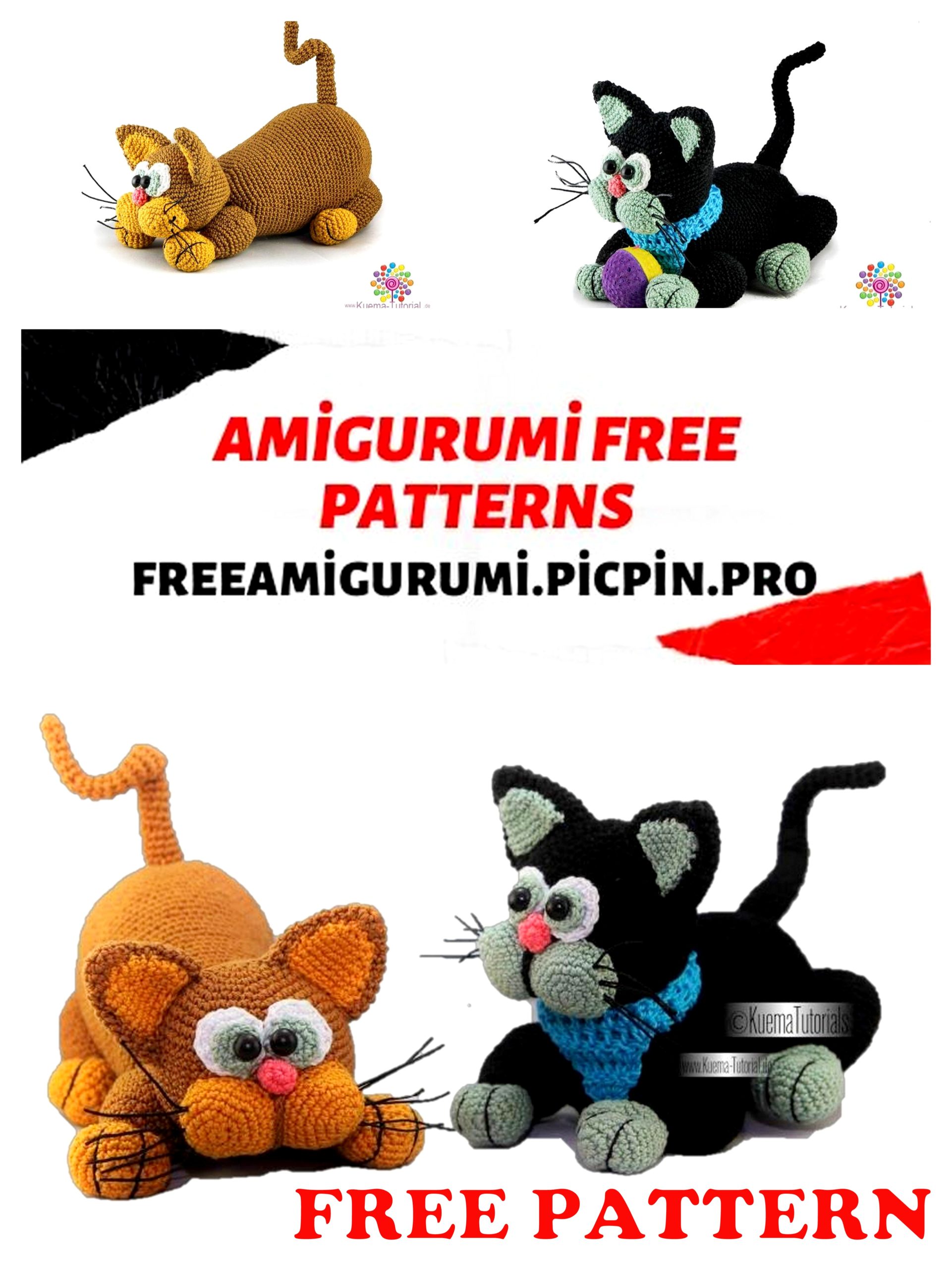 Amigurumi Fat Cats Free Crochet Pattern – Amigurumi