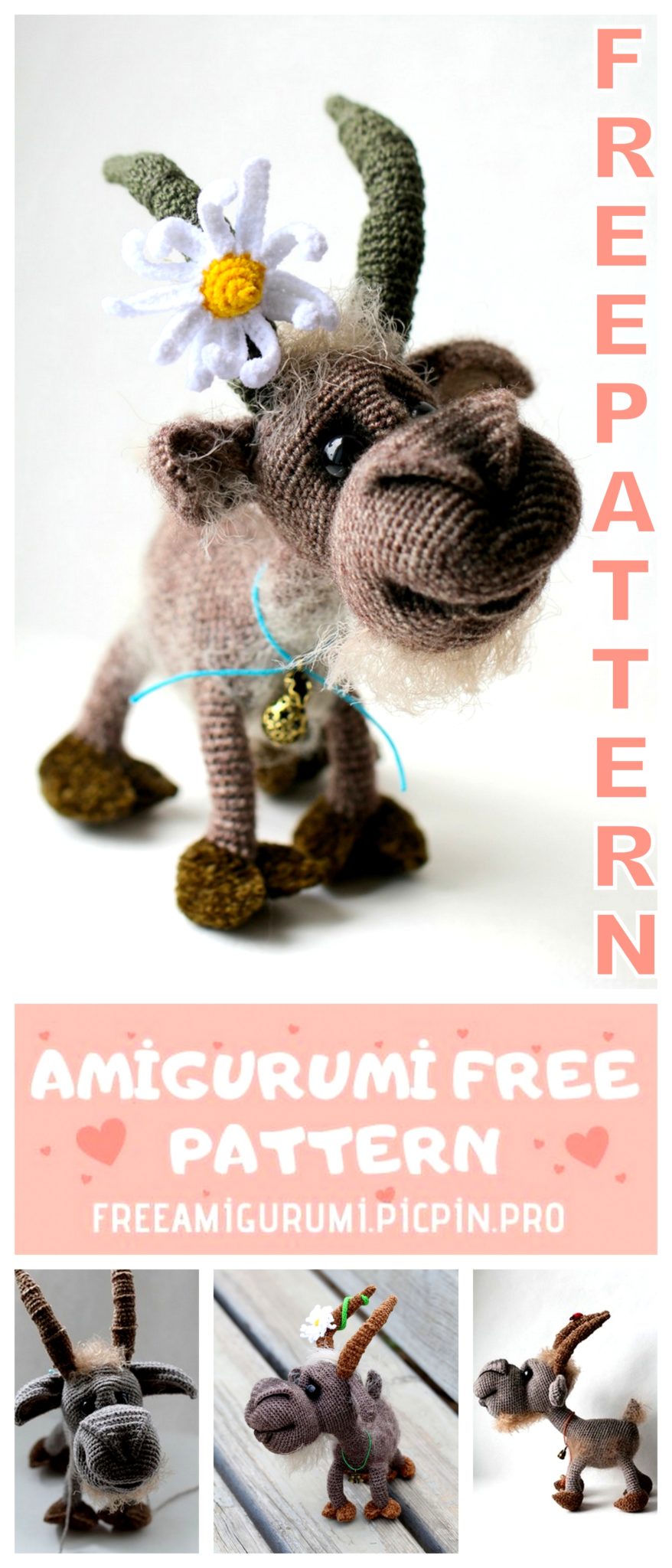 Amigurumi Goat Billy Free Crochet Pattern – Amigurumi