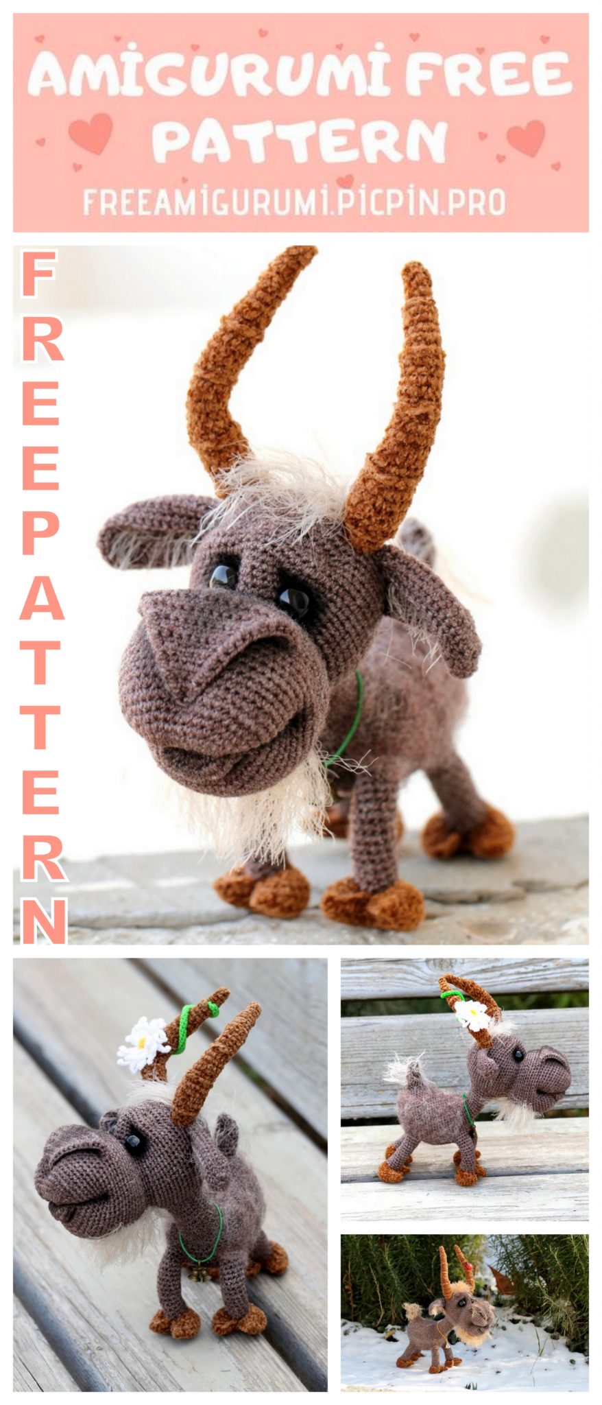 Amigurumi Goat Billy Free Crochet Pattern – Amigurumi