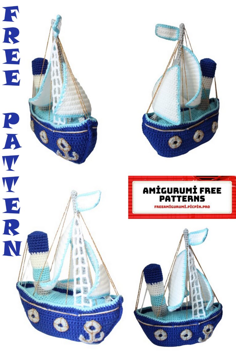 Ship Amigurumi Free Crochet Pattern – Amigurumi