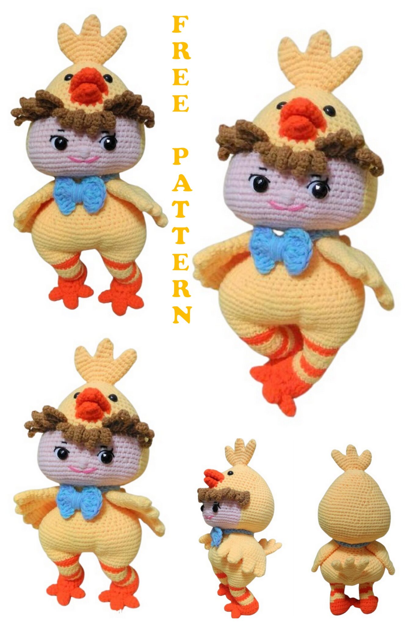 Baby Chick Doll Amigurumi Free Crochet Pattern – Amigurumi